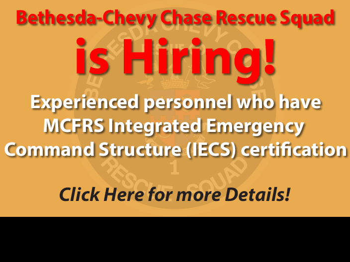 BCCRS is Hiring! - Bethesda-Chevy Chase Rescue Squad